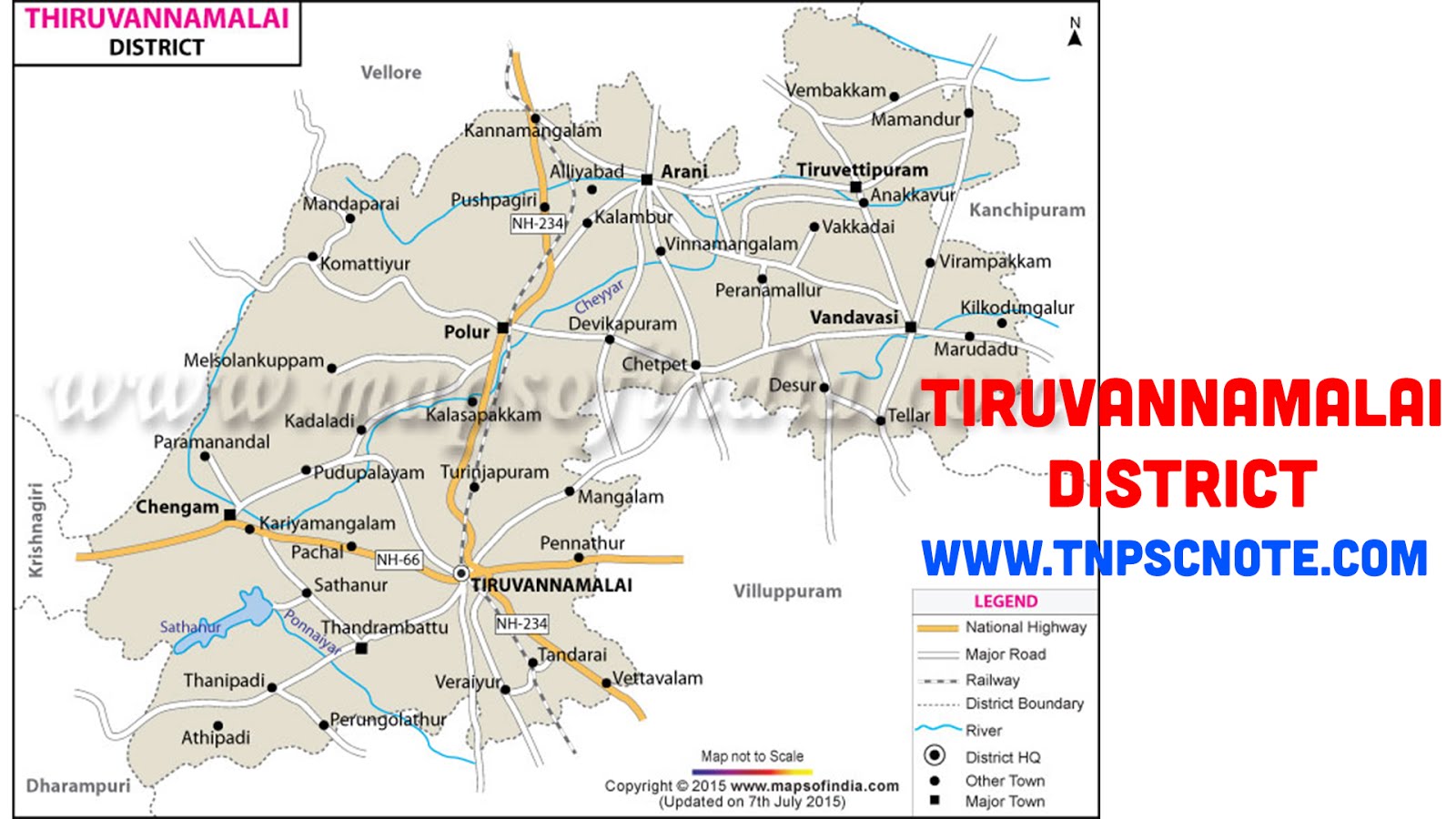 Thiruvannamalai District Information, Boundaries and History from ...