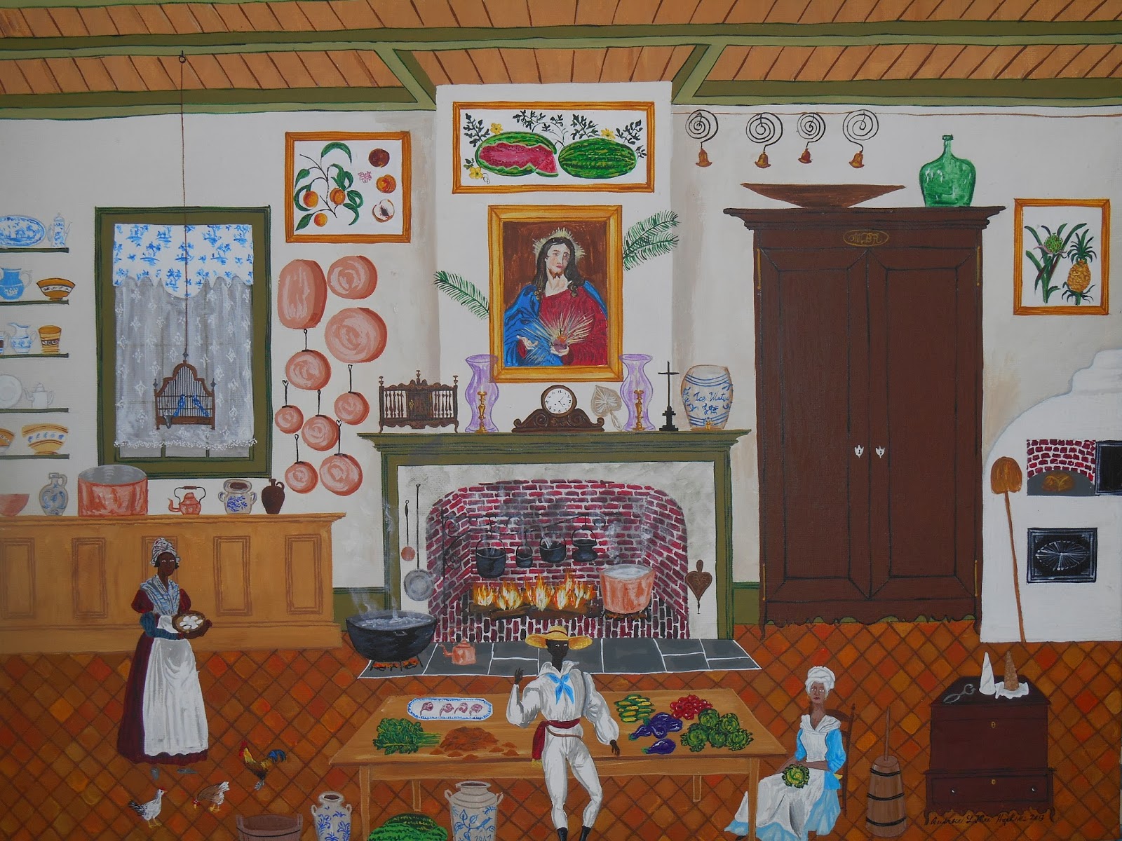 Southern Folk Artist & Antiques Dealer/Collector: Creole Kitchen, A ...