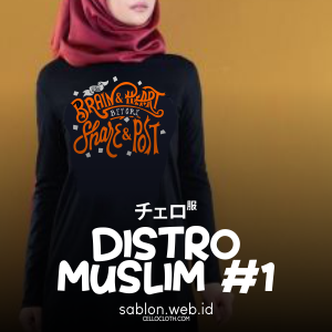 30 Desain Kaos Distro Muslim " Pesan Dakwah Lewat Kaos" Volume #1 ...
