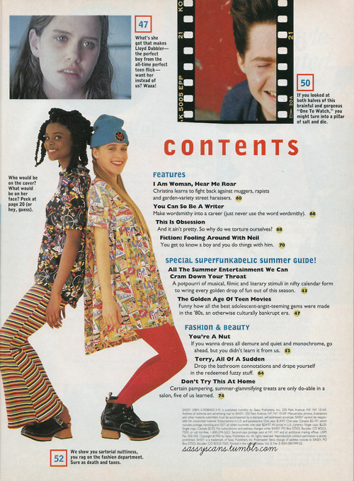 Sassy: A Different Kind of Teen Magazine - Go Retro!