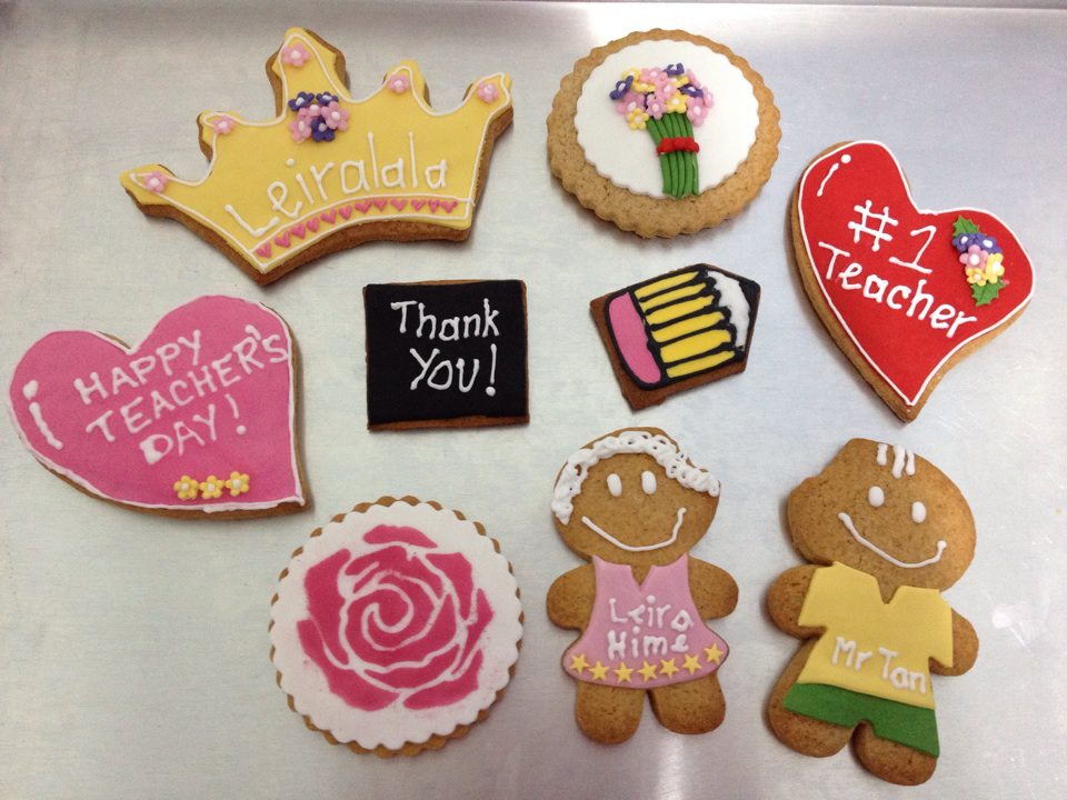 The Pink Treats by Leiralala: Teacher's Day Cookies for Sale