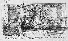 Movie Memorabilia Emporium: The Thing - Storyboard - Blair Monster