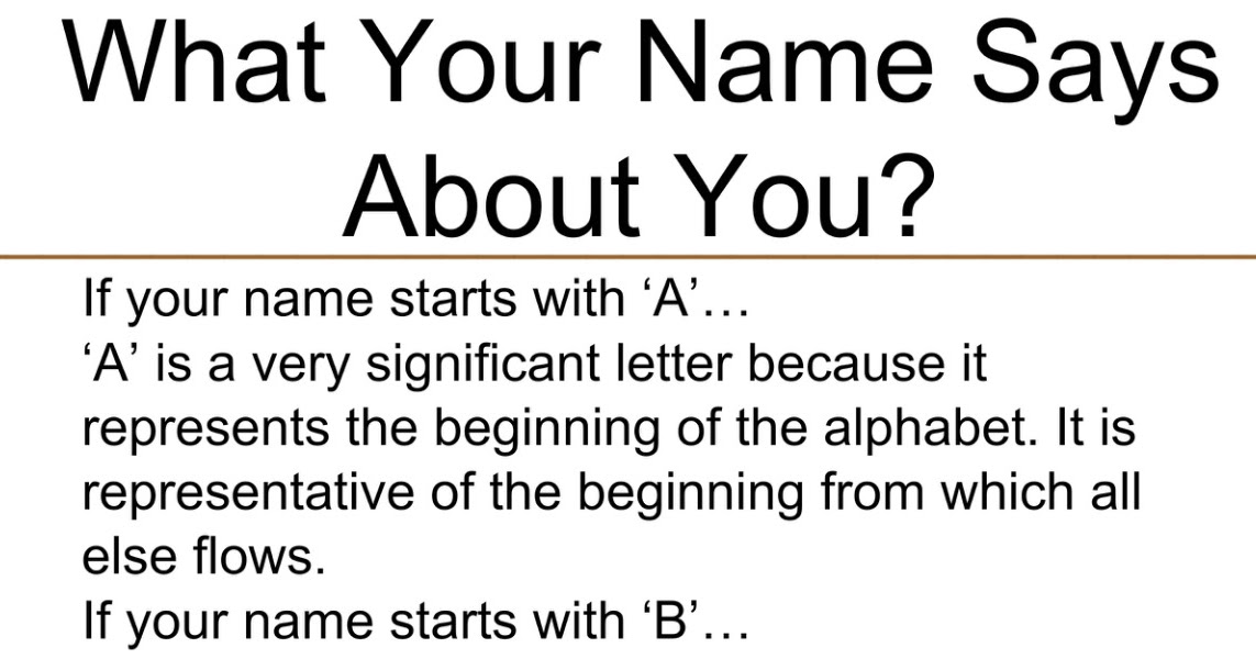 Mesmerizing Words: What Your Name Says About You? (Decoding The Hidden ...