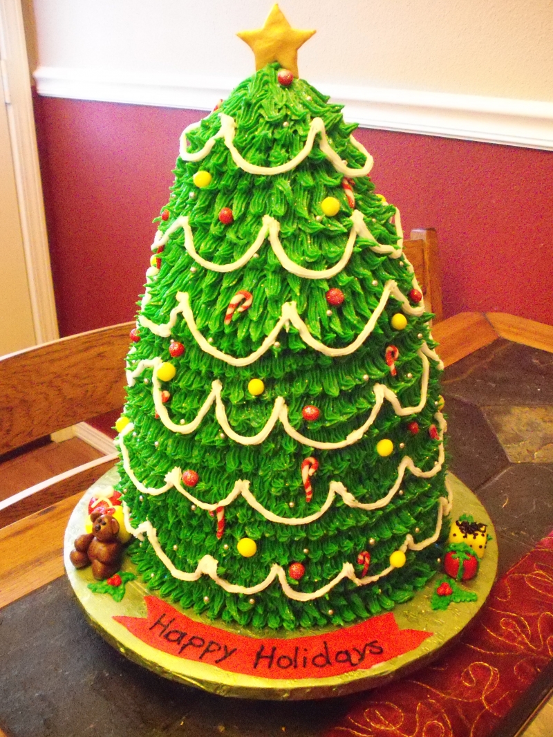 Christmas Wallpapers and Images and Photos: Christmas tree cake ...