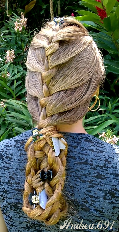 Braids & Hairstyles for Super Long Hair: Wrap-around French braid