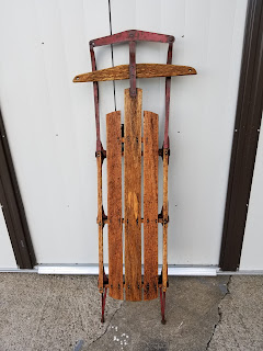 Totally Rad Finds & Wicked Creations: Refurbished Sled for the Holidays