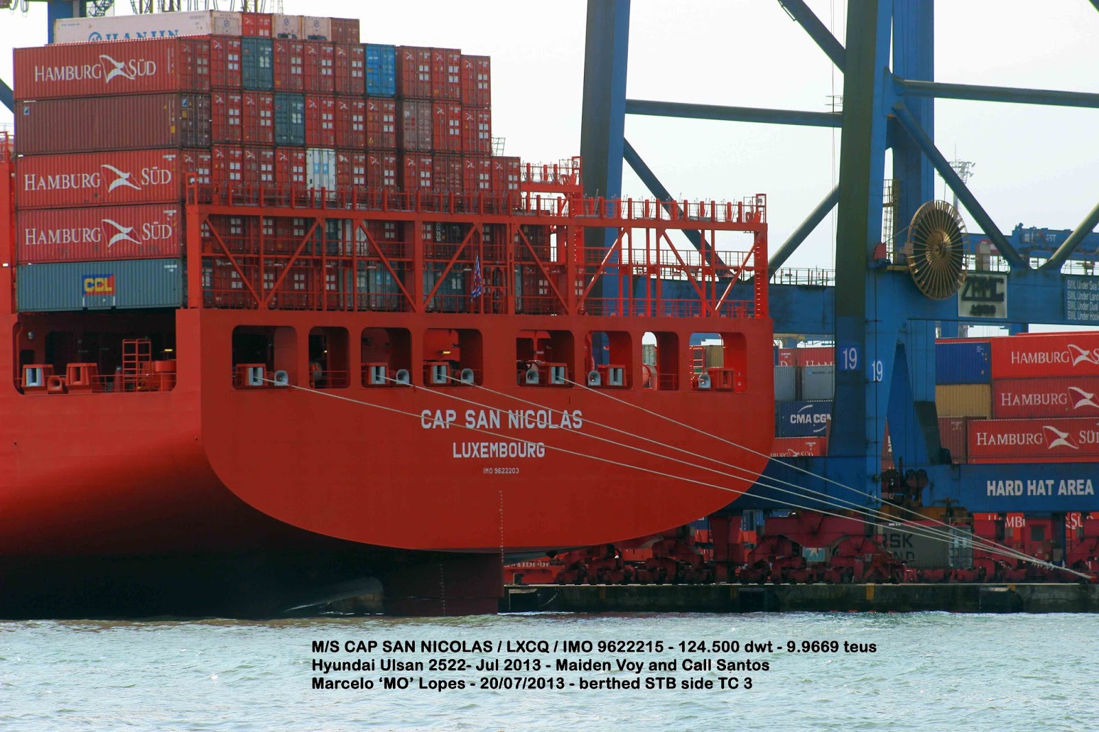 Santos Shiplovers: M/S Cap San Nicolas / LXCP - Em sua primeira ...