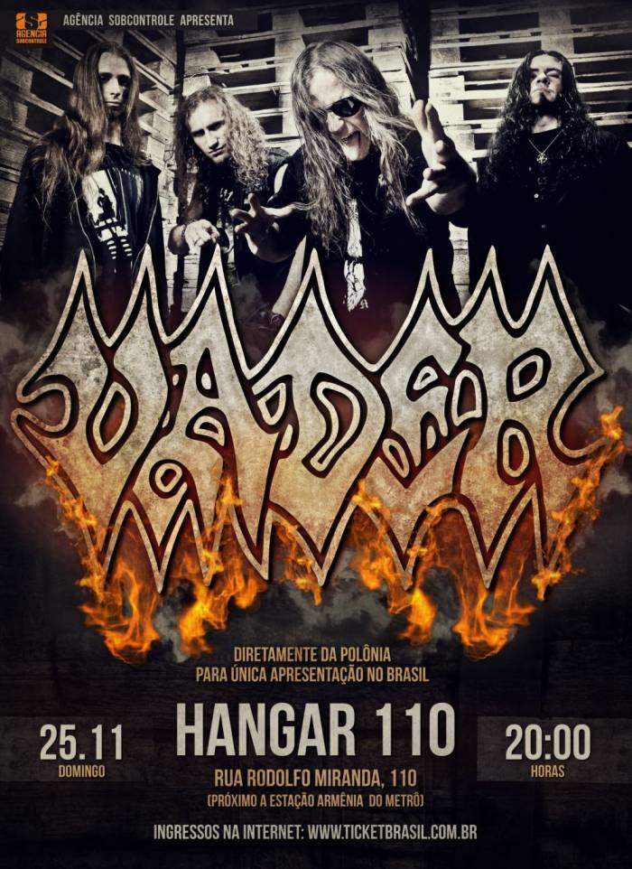 Master of Headbangers: Vader: banda confirma três shows no Brasil