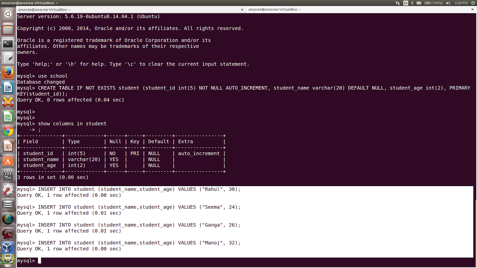anusree: Table Manipulation in MYSQL Ubuntu anusree: Table Manipulation in MYSQL Ubuntu