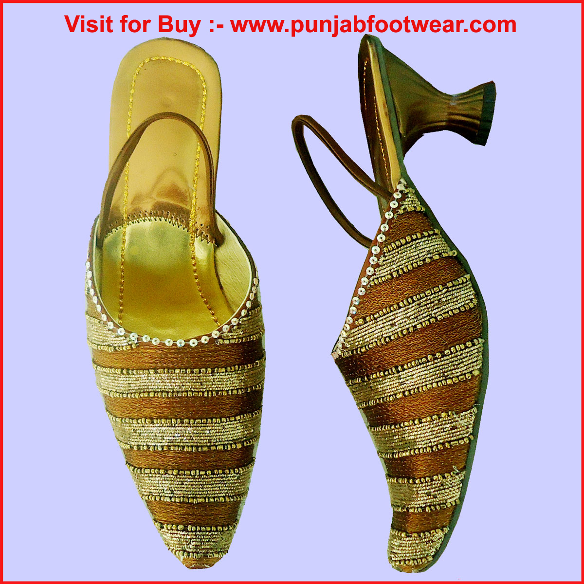 Women Beaded Shoe,Designer Shoe: High heel slipper