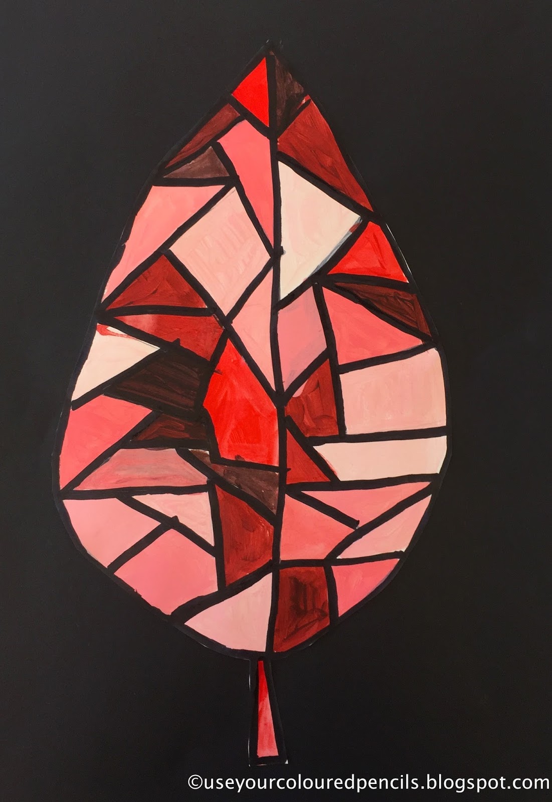 Use Your Coloured Pencils: Leaf Paintings in Tints and Shades