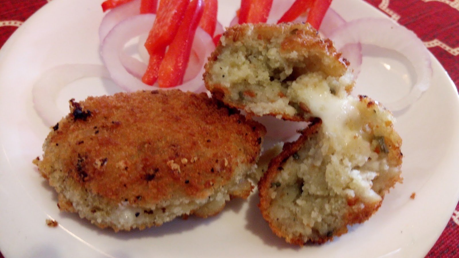 Simple Healthy Indian Recipes and Ideas: Potato-Cheese-Cutlet