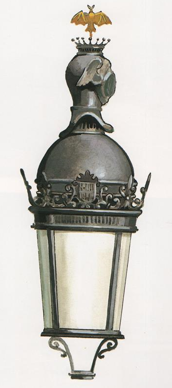 BARCELOFÍLIA : FANAL A GAS CORONAT AMB ELM. Plaça Catalunya / Saló de ...