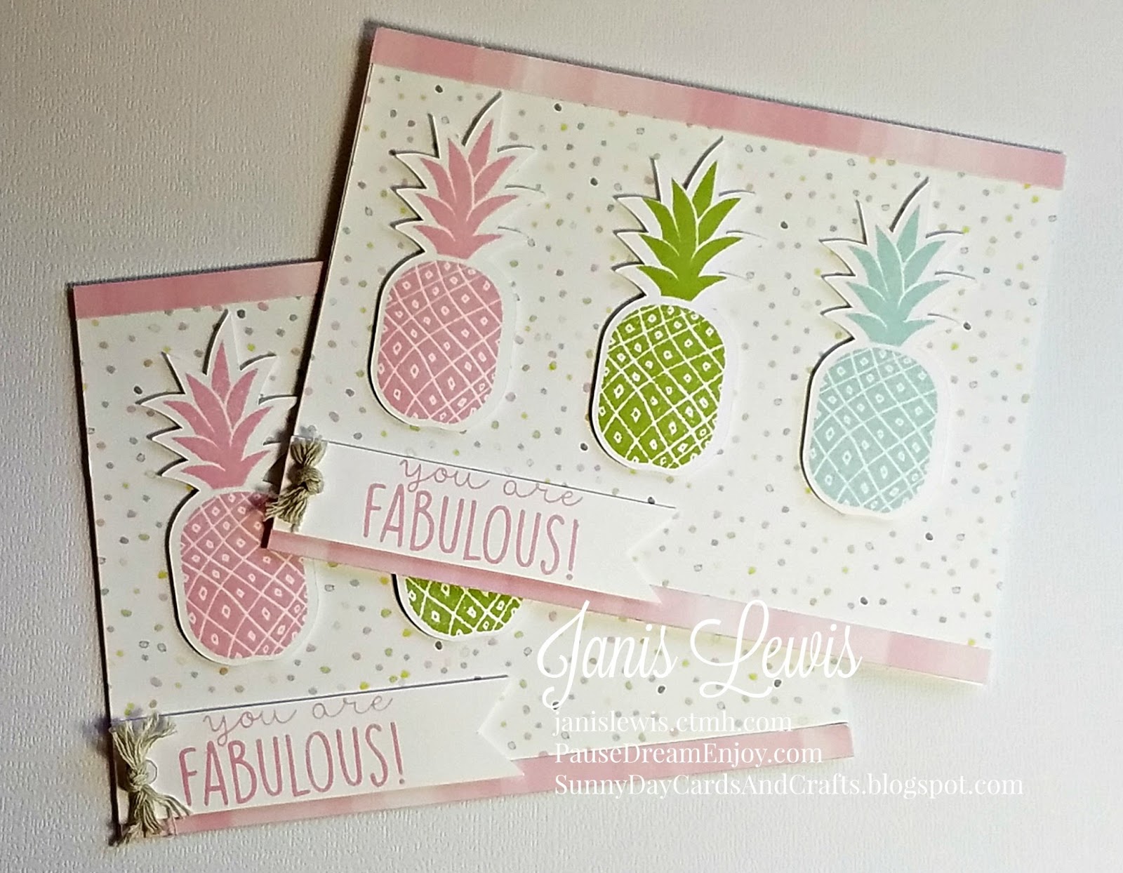 Pause Dream Enjoy: Fabulous Pineapples Card