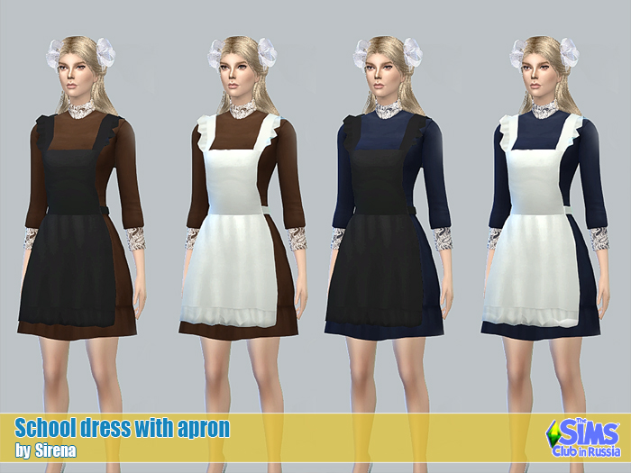 School dress with apron | Sims-Sirena