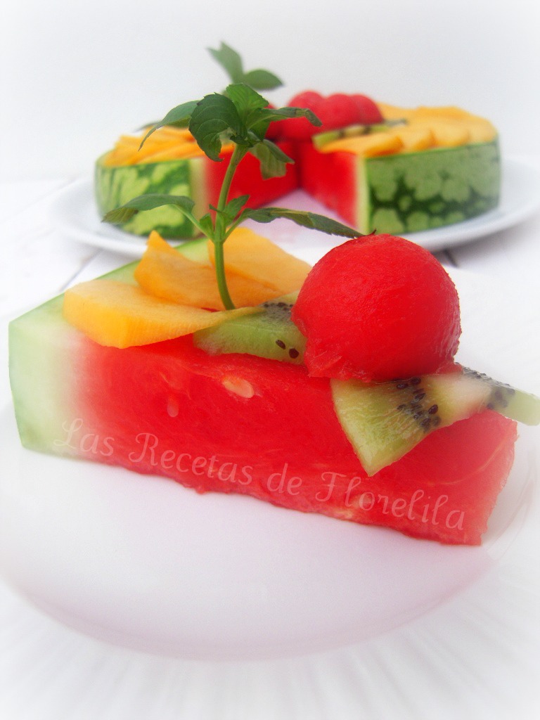 Florelila, recetas y aficiones....by Toñi Navarro: Tarta de sandía y ...