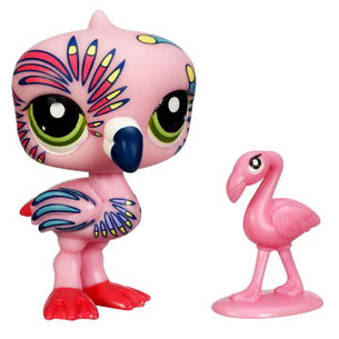 Littlest Pet Shop Postcard Pets Flamingo (#1438) Pet | LPS Merch