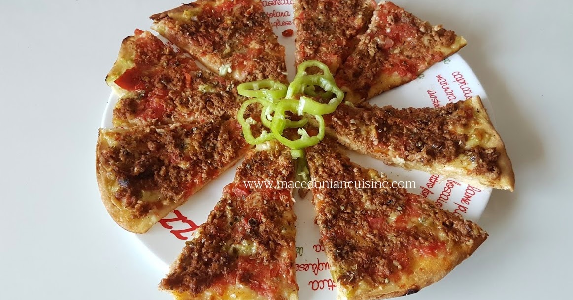LAHMAJOUN - PIZZA WITH MINCED MEAT ~ Macedonian Cuisine