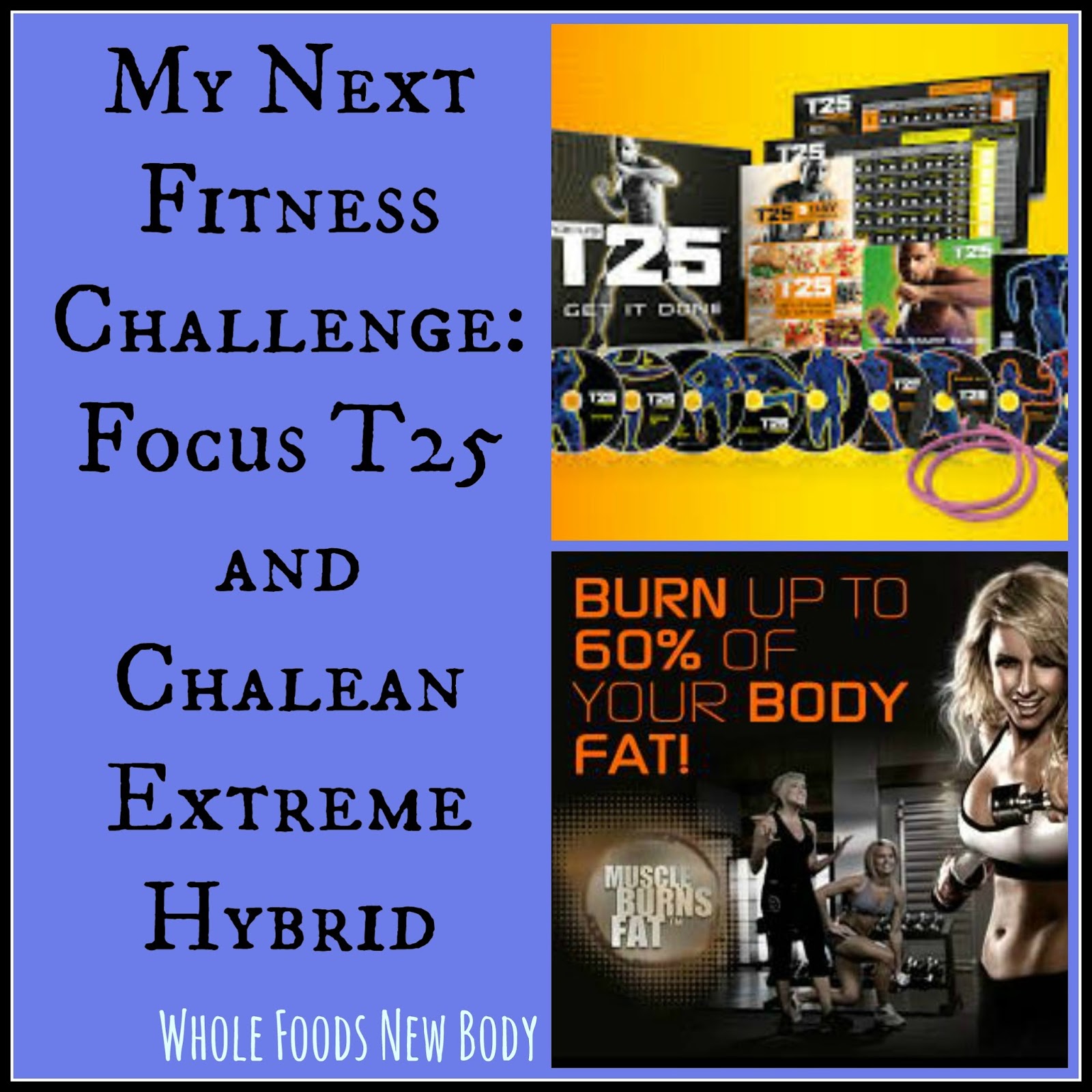 Whole Foods New Body: {Fitness Plan} T25 and Chalean Extreme Hybrid