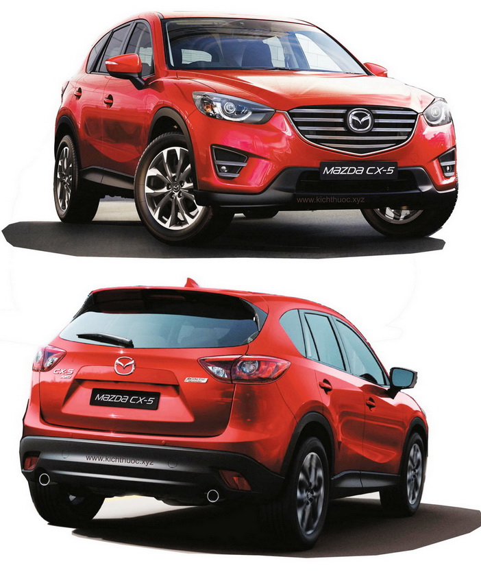 KÍCH THƯỚC XE MAZDA CÁC LOẠI - Quy cách kích thước