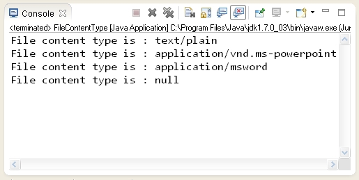 Java 7 new feature : Determining the file content type | Learn Java by ...