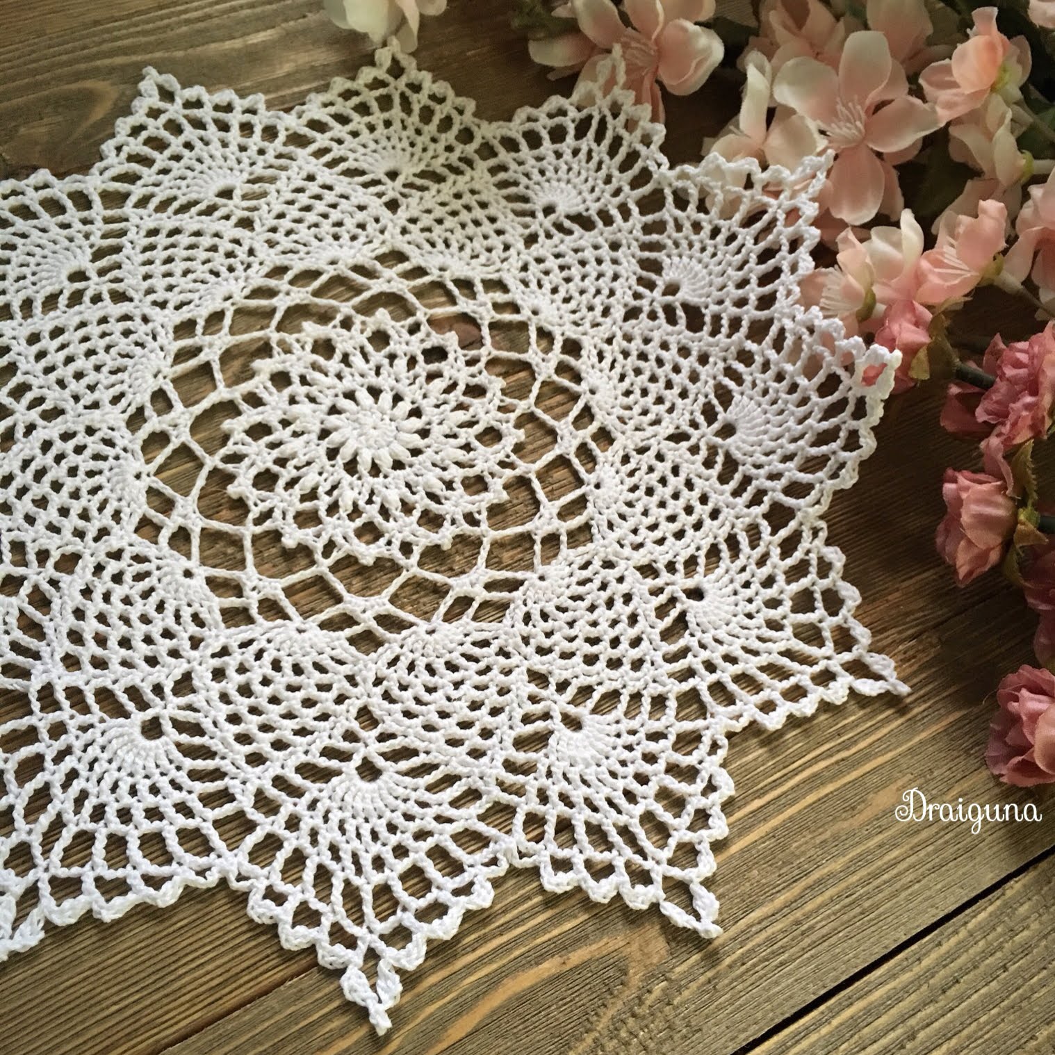 Draiguna: Moonpetals | Crochet thread patterns, Free crochet doily ...