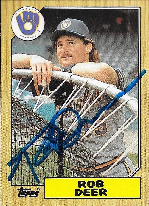 foul bunt: TTM Success - Rob Deer
