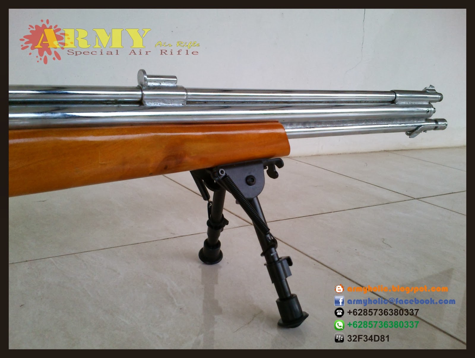 MODEL SENAPAN ANGIN: SENAPAN ANGIN GEJLUK ARMY CUSTOM CROM