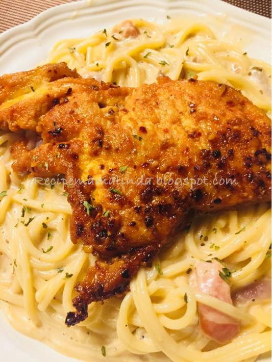 Recipe Momma: CHICKEN PASTA W/ WHITE CREAMY SAUCE