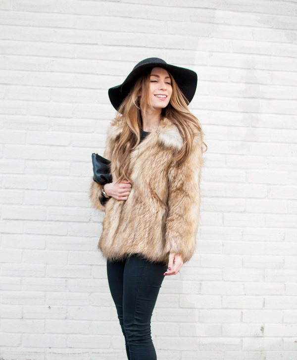OOTD - Vintage Faux Fur Coat | La Petite Noob | A Toronto-Based Fashion ...