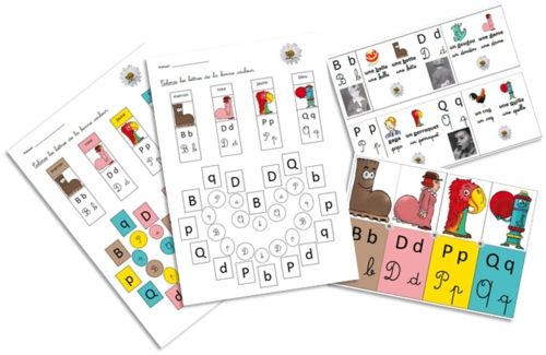 Apprendre avec maman: Confusion bdpq