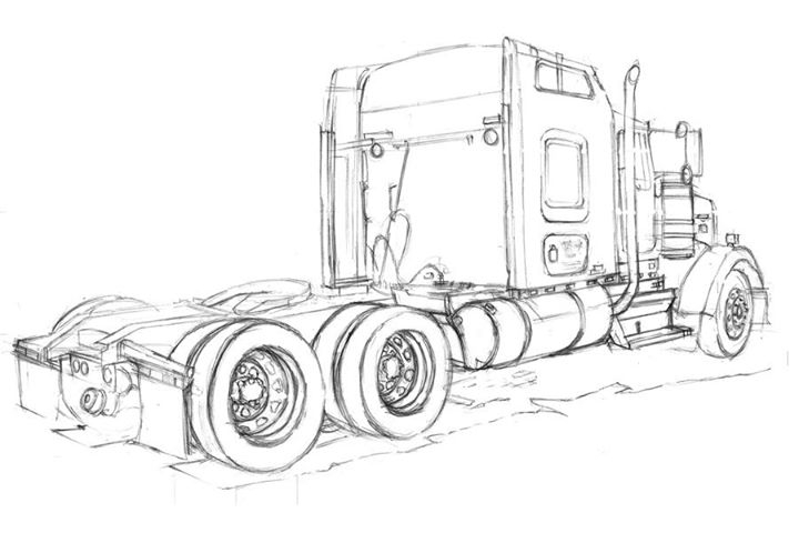Mack Big Rig Coloring Pages Coloring Pages