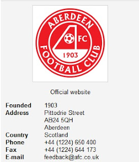 Scottish Sportslife: Aberdeen FC - Europe 2007
