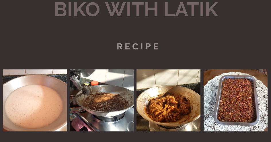 Biko with Latik Recipe (Sweet Rice Cake Garnished with Toasted Coconut ...