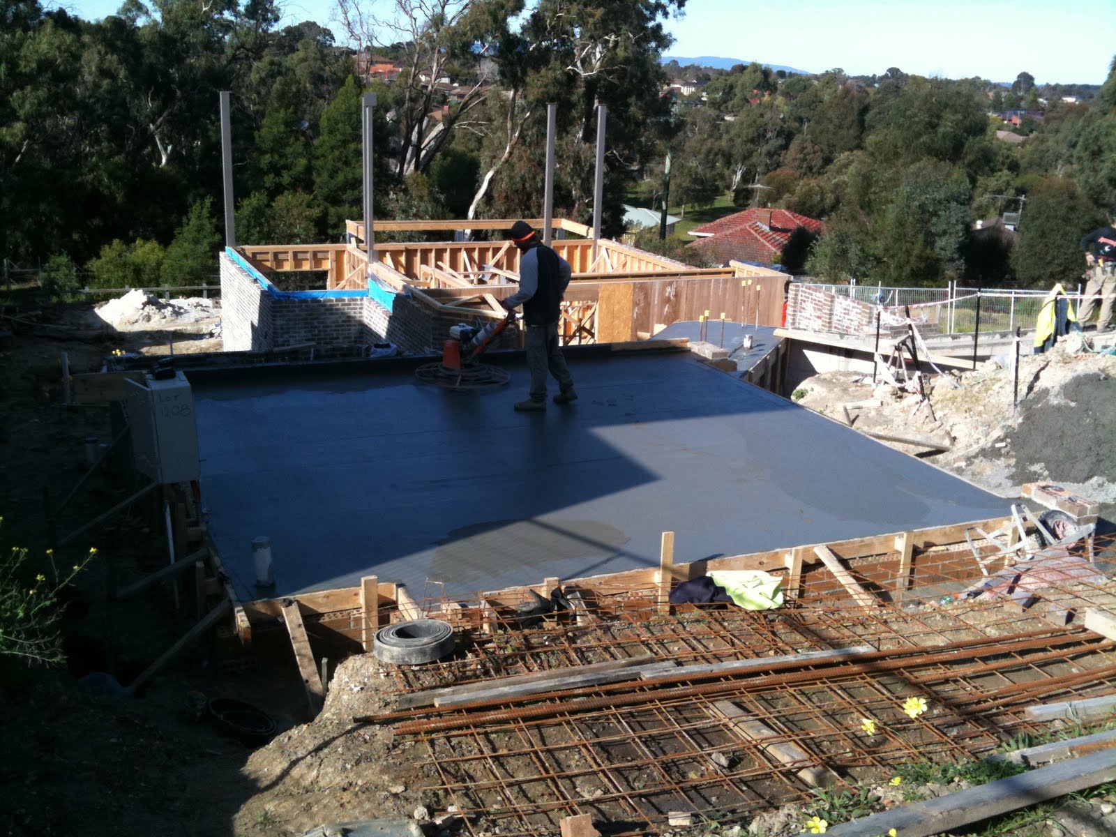Sugarloaf Drive Build: 2nd concrete slab & front entry slab poured