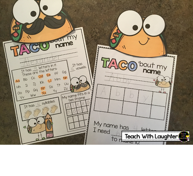 Teach With Laughter: Let's Taco 'bout Our Names!