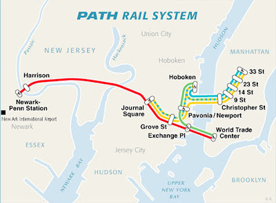 Newark N.J. 1970s: PATH from Newark to 33rd St. and WTC