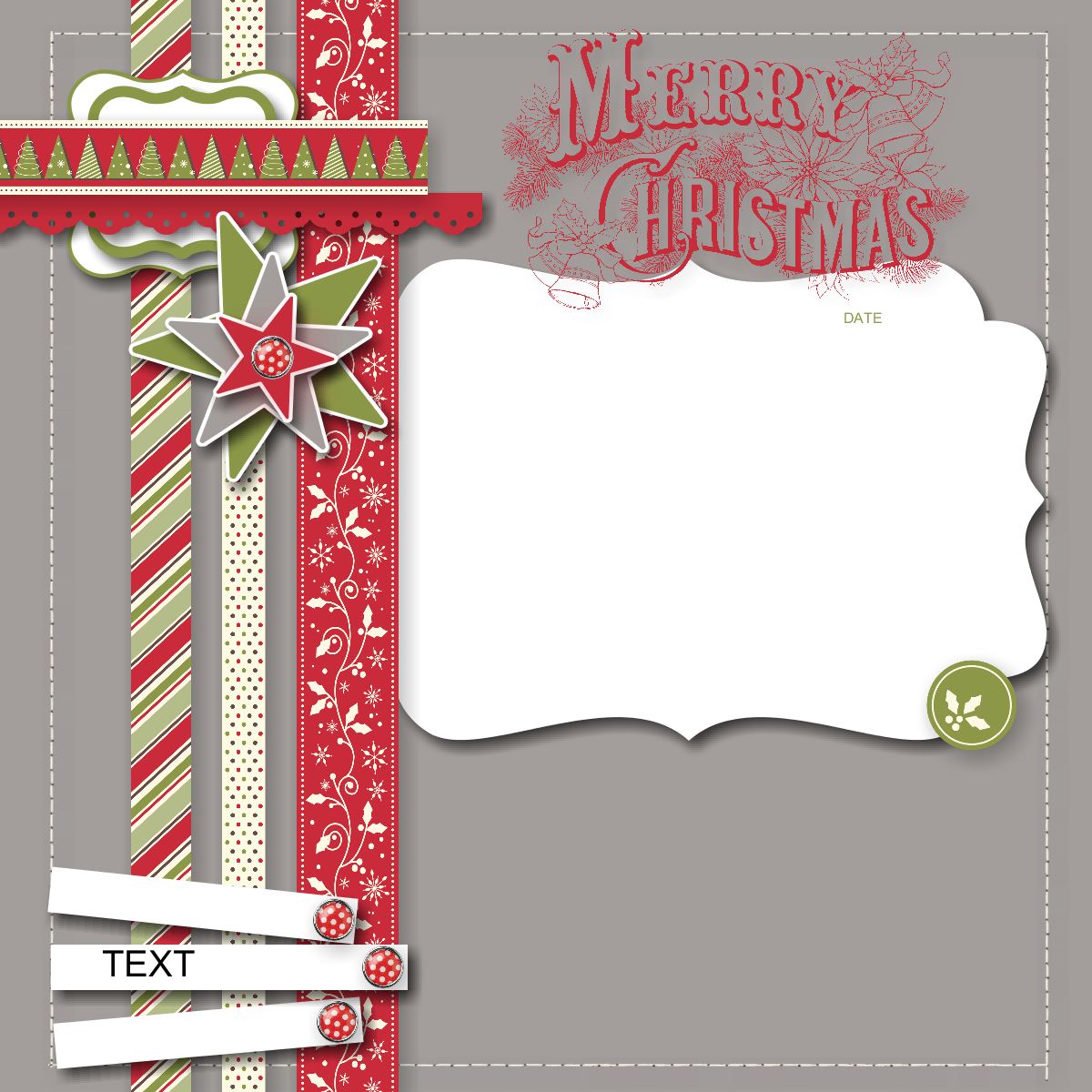 Carole's Corner of Crafts: MDS 092 Merry Christmas Scrapbook Page