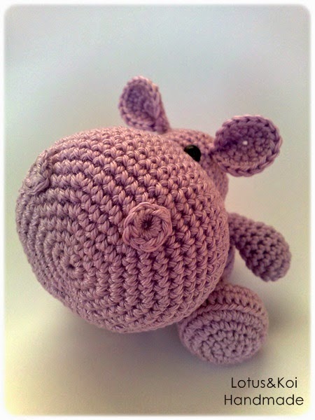 ..Ed ecco il mio primo Hippo Amigurumi.. Ippopotamo Amigurumi