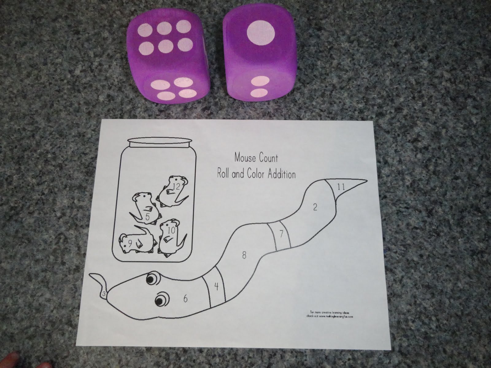 Izzie, Mac and Me: Mouse Count Math Activities