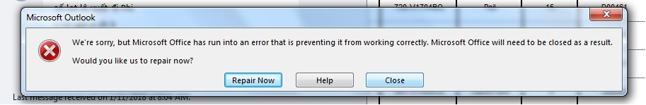 Cách Sửa Lỗi “We’re sorry, but Microsoft Office has run into an error ...