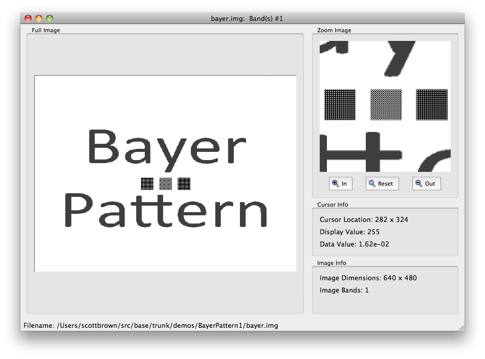 Data-driven focal planes and modeling Bayer Pattern CFAs