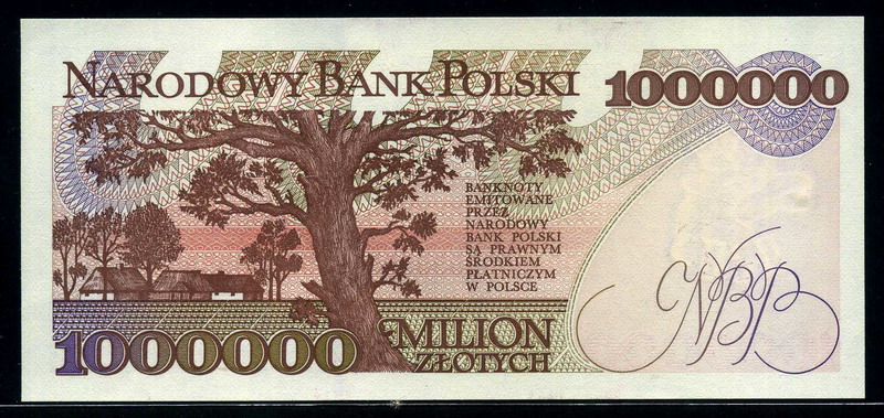 Polish Banknotes 1000000 Zloty Banknote 1993 W adys aw Stanis aw polish-banknotes-1000000-zloty-banknote-1993-w-adys-aw-stanis-aw