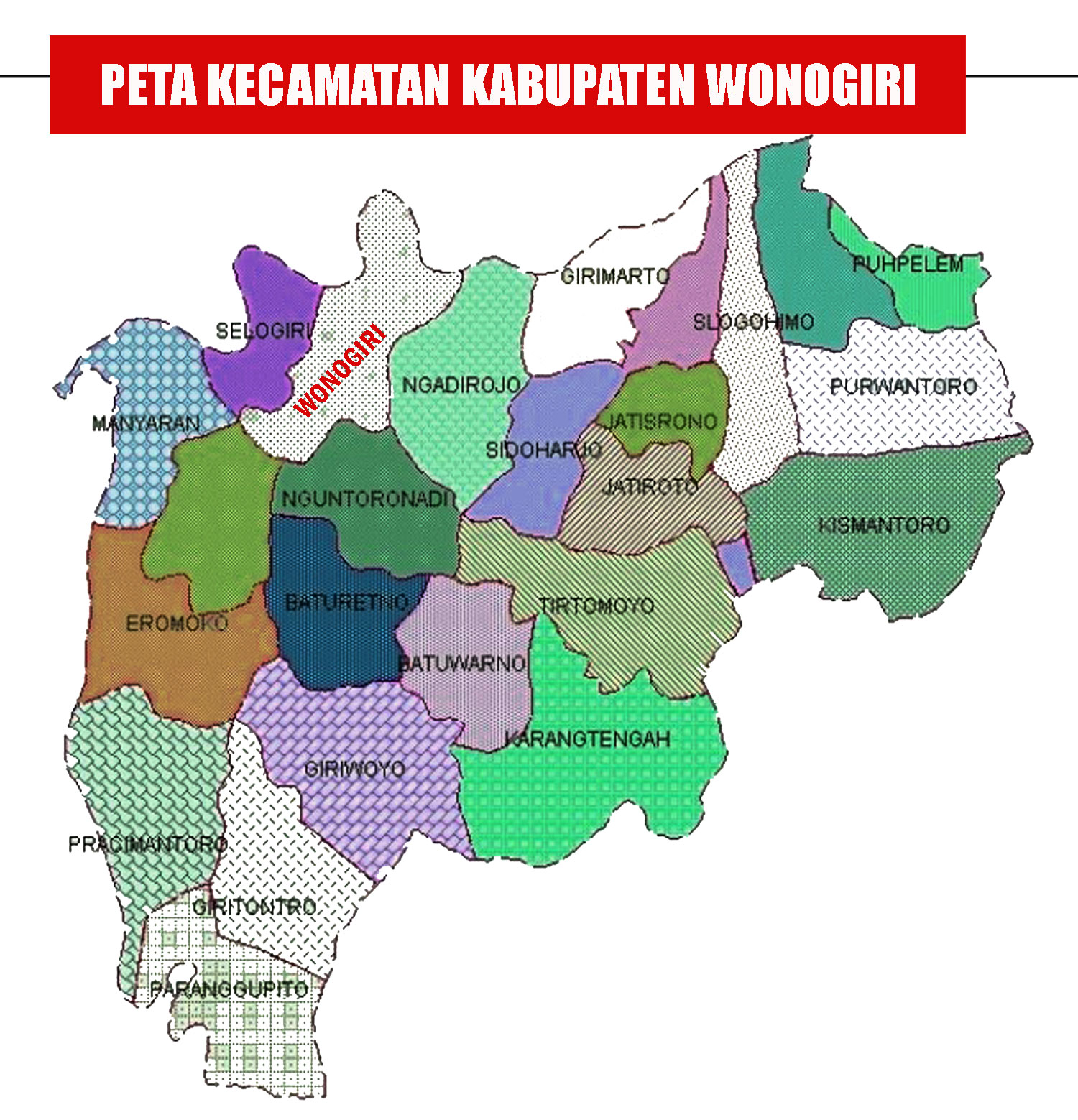 Peta Kabupaten Wonogiri - Web Sejarah