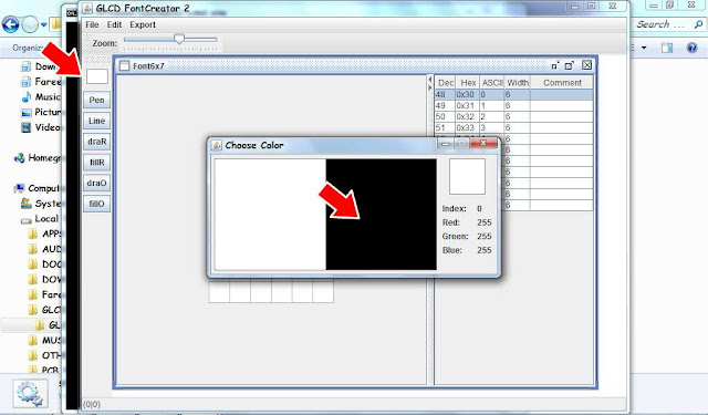 Cara Membuat Font Header DMD Arduino - Fareed Read's Blog