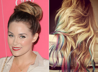 Lauren Conrads Rainbow-Coloured Locks Tips