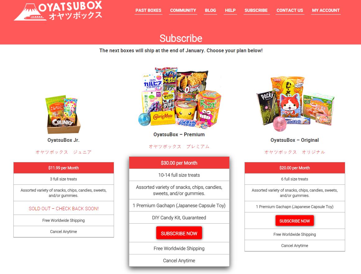 Japanese Foodie: OYATSUBOX PREMIUM DECEMBER 2015 SUBSCRIPTION BOX REVIEW
