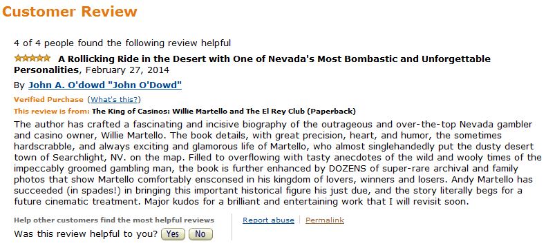 The King of Casinos: Willie Martello and the El Rey Club: Amazon Review ...