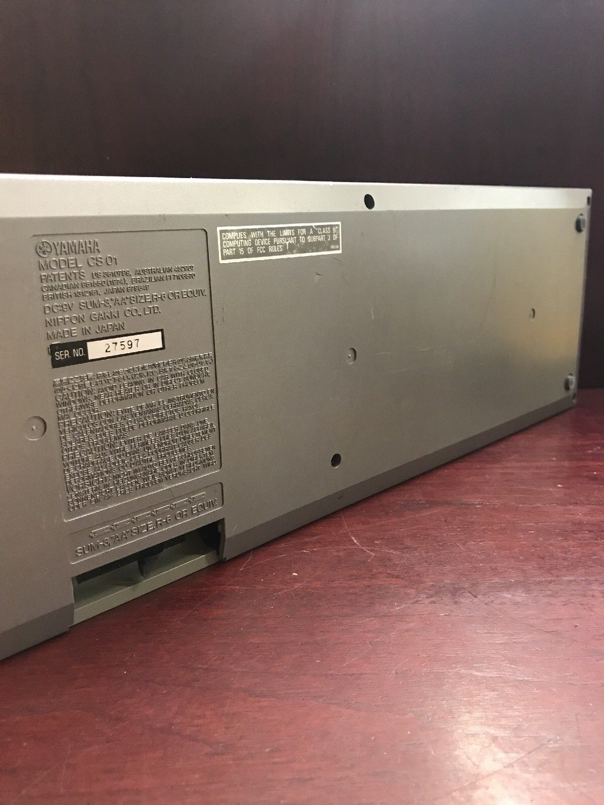 MATRIXSYNTH: YAMAHA CS01 SN 27597