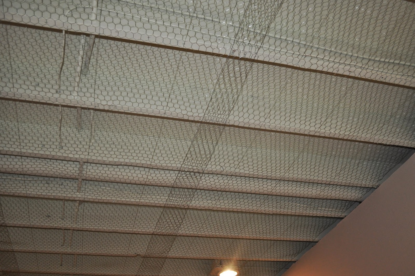 Carri Us Home: Painting a Basement Ceiling